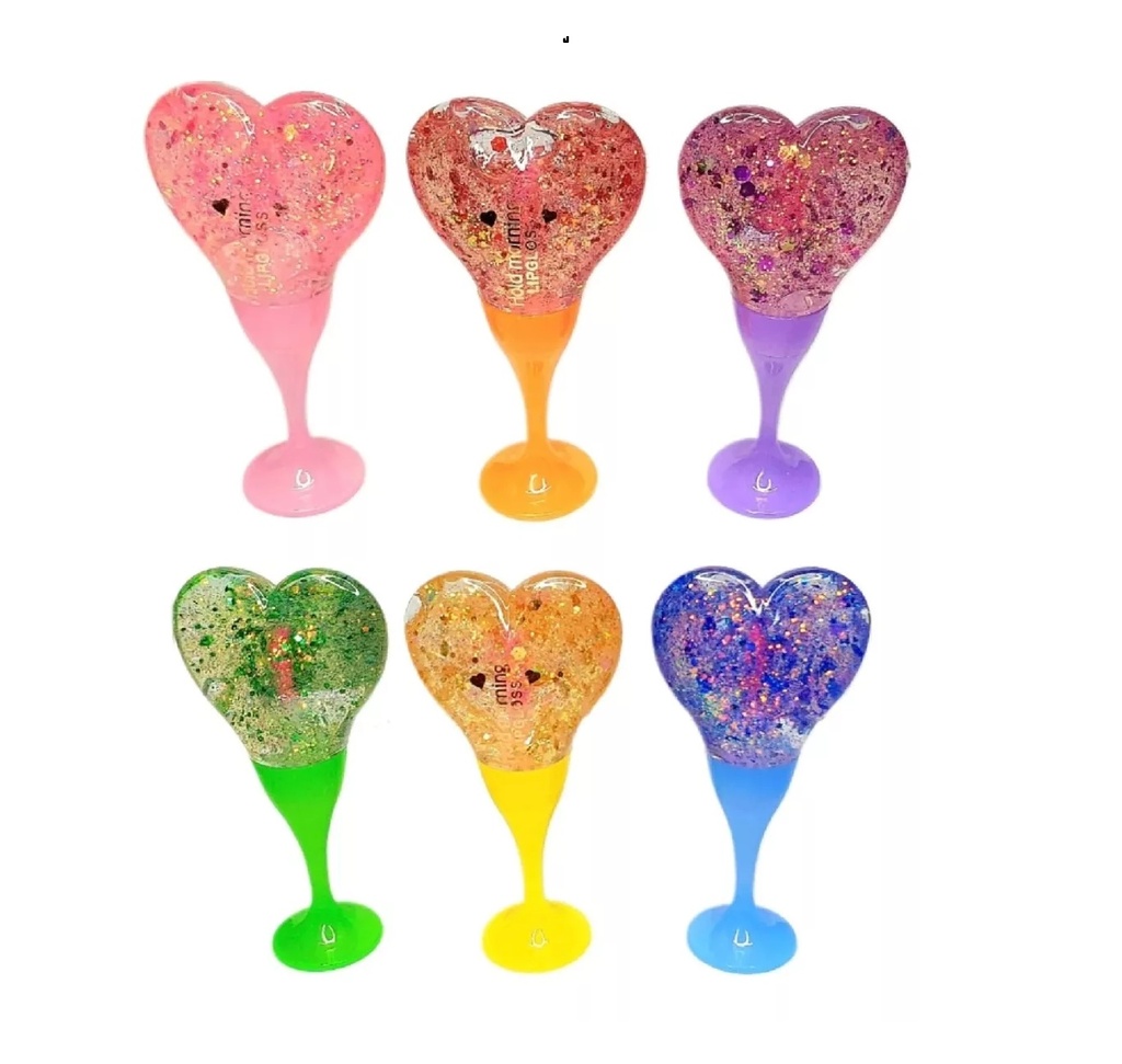 brillos labiales lip gloss con glitter corazón Iman of Noble | Glamazone