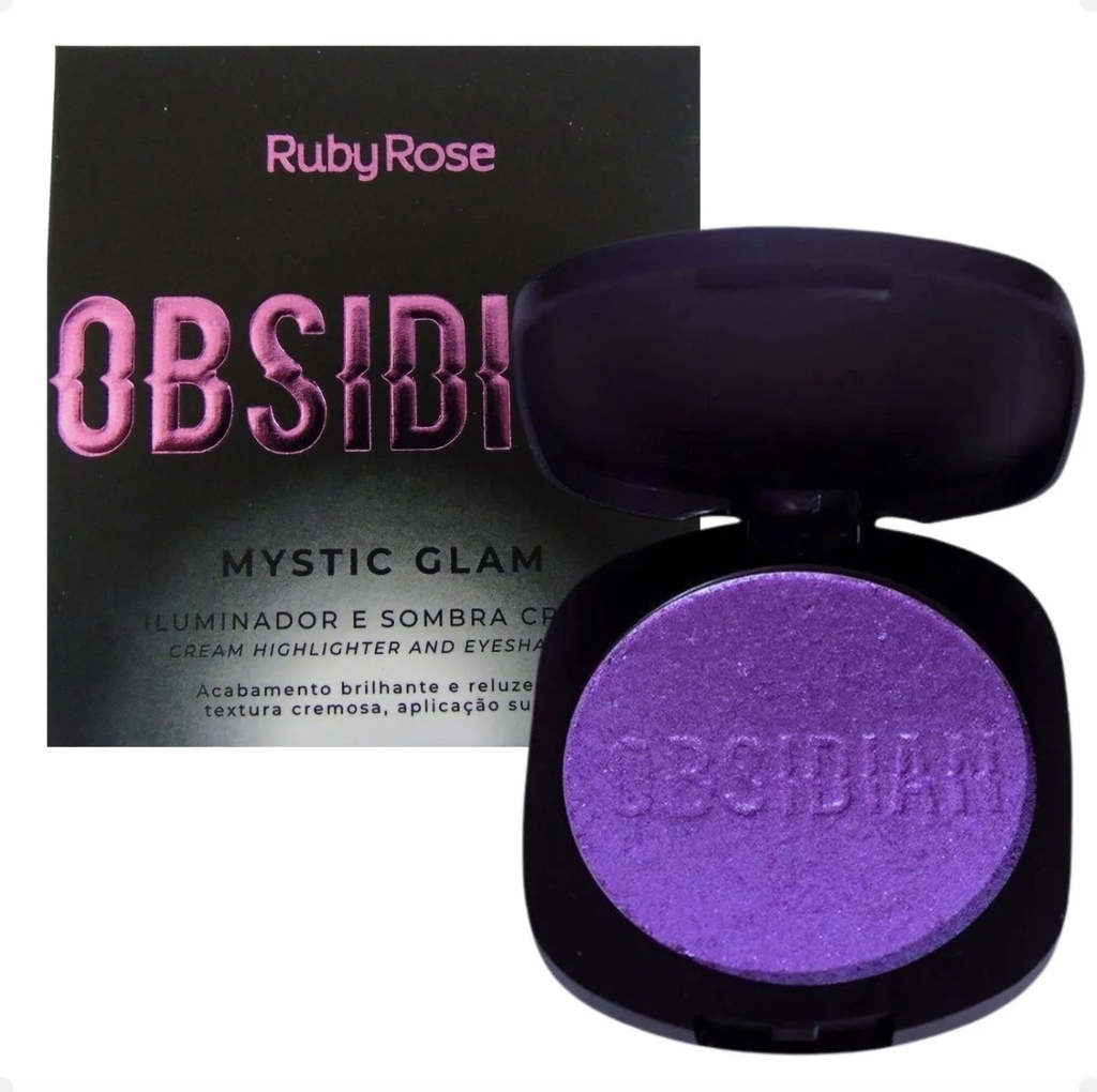 iluminadores sombras glitter cremoso Obsidian Mystic Glam Ruby Rose | Glamazone