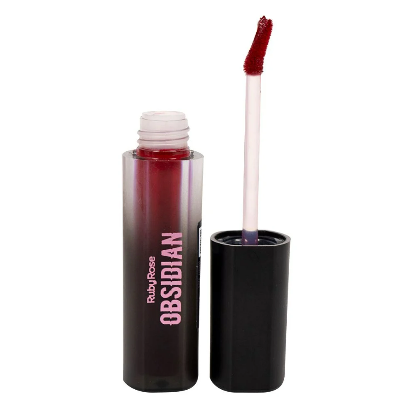 labiales liquidos acabado matte Creme Lip Obsidian Ruby Rose | Glamazone