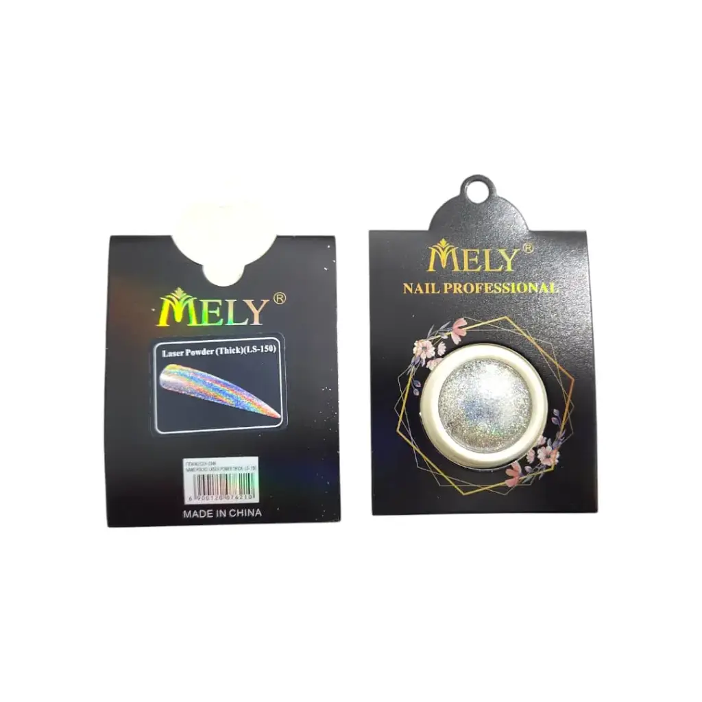 Polvo laser powder para uñas MELY___ PACK X3PCS | Glamazone